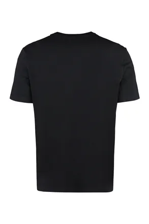 Golden Goose Mens Cotton Crew-Neck T-Shirt Black T-Shirts And Polos
