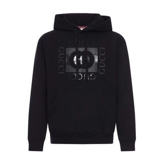 Gucci Hooded Kangaroo Pocket Hoodie - - Sweatshirts & Hoodies - Herren - Schwarzk - M