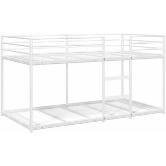vidaXL Etagenbett ohne Matratze Wei&szlig; 90x190 cm Stahl Vidaxl 754650