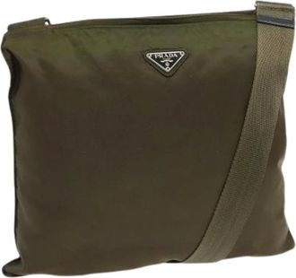 Prada unisex, Pre-owned, Vert, Taille: ONE Size Sac bandouli&egrave;re Vintage Pre-owned
