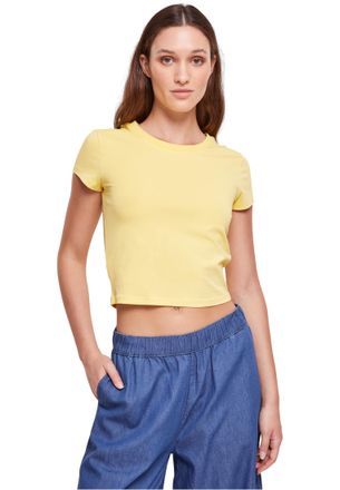 Urban Classics Damen T-Shirt Ladies Stretch Jersey Cropped Tee vintagesun XXL