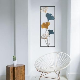 Hanah Home Hand-Painted Decorative Metal Accessory, 32 x 5 x 90 cm, 100% Metal (0.8 mm) | Unique Color Variations for Stylish Home Decor