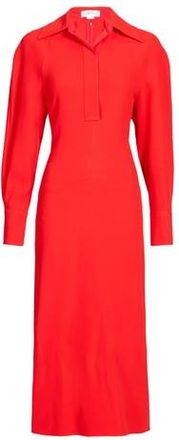 Victoria Beckham Robe midi cintr&eacute;e &agrave; col