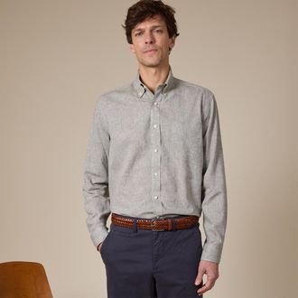 Bexley Colten - Chemise homme chambray vert kaki