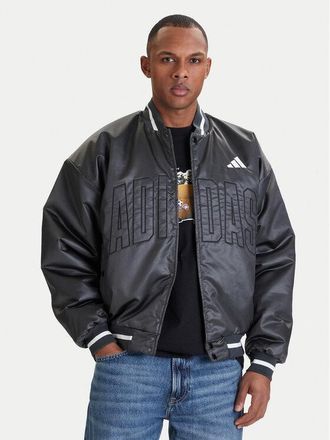 adidas Bomberjacke Stadium JZ6913 Grau Loose Fit