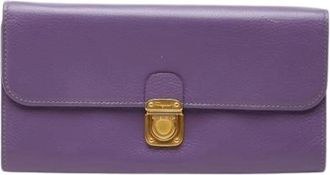 Ferragamo Porte-monnaie Pre-owned - Femme - Pre-owned - Violet - Taille: ONE Size