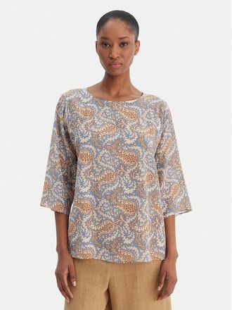 Max Mara Bluse 2615111142 Blau Relaxed Fit