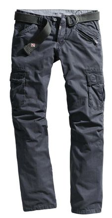 Timezone Benito TZ Herren Cargohose Benito mit G&uuml;rtel (DE/NL/SE/PL, Bundweite & Schrittl&auml;nge, 36, 30, Blue Graphite 9033)