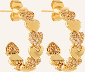 Crystal Haze Crystal Haze Creolen Habibi Hoops By Glambou gold