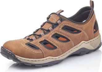 Rieker Herren Slip-On Sneaker 08065, Männer Halbschuhe,Laufschuhe,straßenschuhe,Strassenschuhe,Sportschuhe,Freizeitschuhe,braun (25),45 EU / 10.5 UK