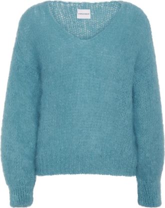 Americandreams Americandreams, Femme, Pulls, Bleu, Taille: 42 FR Milana LS Mohair Knit