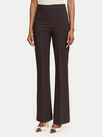 Rinascimento Rinascimento Stoffhose CFC0130135003 Dunkelbraun Flare Fit