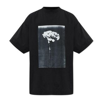 Balenciaga Bedrucktes T-Shirt - - Tops - Herren - Schwarzk - S