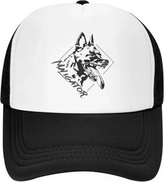 Generic Casquette personnalis&eacute;e Malinois Maligator Casquette de Baseball Protection Solaire Ajustable Style Camionneur Berger Belge id&eacute;ale pour Le Printemps L