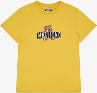 Moschino T-Shirt aus Baumwolljersey Moschino Teddyb&auml;r - Gelb