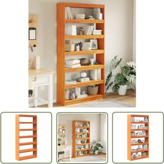 vidaXL The Living Store - B&uuml;cherregal/Raumteiler 100x30x199,5 cm Massivholz Kiefer - Holzregal - Buche - B&uuml;cherregal - Regal - Wohnzimmereinrichtung