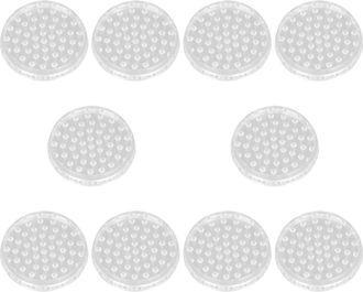 DOITOOL 10 St&uuml;ck Teiliges rutschfeste Transparente M&ouml;bel Pads mit Z&auml;hnen Schutz f&uuml;r Stuhl Tischbeine Bodenschonende Anti rutsch filzgleiter f&uuml;r Hartb&ouml;den und 
