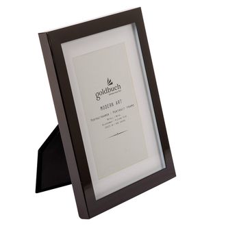 Goldbuch 960292 Portraitrahmen Modern Art, Bilderrahmen für 1 Bild im Format 10 x 15 cm, Metallrahmen mit Aufsteller und Passepartout, Einzelrahmen, Fotorahmen