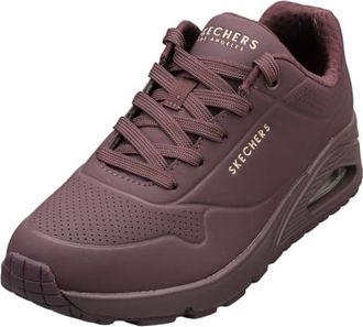 Skechers Femme Uno Stand on Air, Burgundy Duraleather Mesh, 40 EU