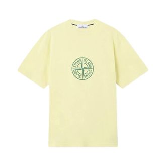 Stone Island Homme, Tops, Jaune, Taille: L Stone Island T-shirts et Polos Jaune