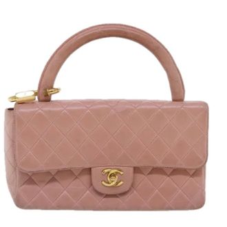 Chanel Pre-owned Cuir sacs-main - Femme - Pre-owned - Rose - Taille: ONE Size