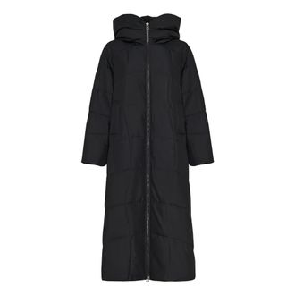 Cesare Gaspari Oversized Kapuzen-Puffer-Mantel mit Kunstpelzmanschetten - - Coats - Damen - Schwarzk - L