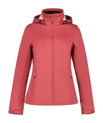 Icepeak Softshelljacke D SOFTSHELLJACKE BOISE wasserdicht, winddicht, mit abnehmbarer Kapuze, atmungsaktiv