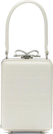 Self Portrait Femme, Sacs, Blanc, Taille: ONE Size Croc Leather Micro Bag