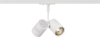 SLV BIMA | LED Strahler 1-Phasen, Dreh- und schwenkbarer Schienen-Strahler, Deckenstrahler, Deckenleuchte, Schienensystem, Innenleuchte | 2xGU10, inkl. 1P