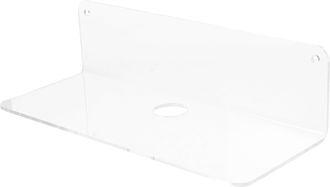 BESPORTBLE Schwebendes Wandregal aus Acryl Transparentes Aufbewahrungsregal Bruchfestes Wandmontiertes Ablagefach f&uuml;r Wohnzimmer B&uuml;ro Schlafzimmer und Badezimmer