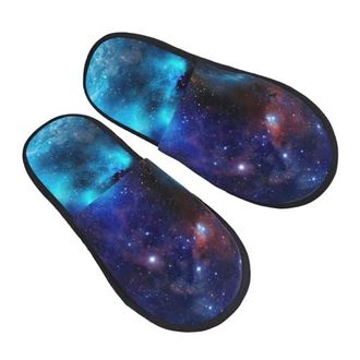 Generic Pantoufles DH&ocirc;tel Bleu &Eacute;toil&eacute; Antid&eacute;rapant Hiver Pantoufles Unisexe Chaussons Maison Pour Automne Chambre Femmes M