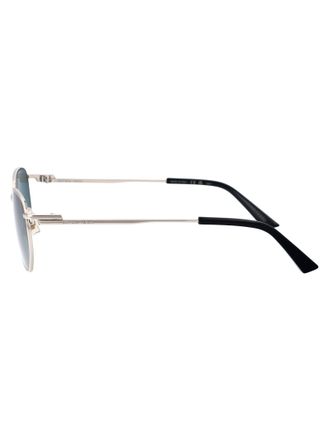 Bottega Veneta BV1301S Metal Aviator Sunglasses - Silver