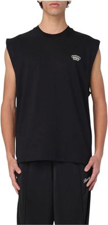 Barrow Barrow, Homme, Tops, Noir, Taille: S Cotton Sleeveless Tank Top