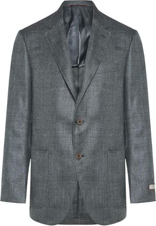 Canali Homme, Vestes, Gris, Taille: 3XL Wool/Silk/Linen Jacket