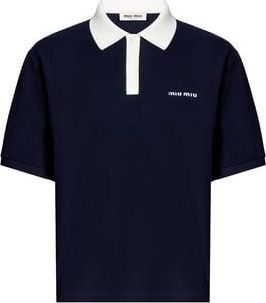 Miu Miu Polo en piqué de coton