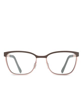 Blackfin lunettes de vue Ellis Beach &agrave; monture g&eacute;om&eacute;trique - Marron