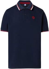 North Sails Polo avec d&eacute;tails ray&eacute;s, Bleu marine, 4XL