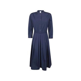Aspesi Femme, Robes, Bleu, Taille: 36 FR Cotton Long Dress