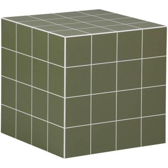Sweeek Couchtisch, kubischer Beistelltisch in Zementfliesen-Optik 40 x 40 cm