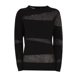 Fabiana Filippi Pull en maille ray&eacute; - Femme - Pulls - Noir - Taille: 34 FR