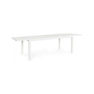 BIZZOTTO Bizzotto - Table de jardin extensible 200/300 cm en aluminium blanc - louna