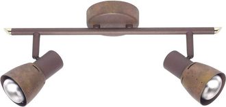 Brilliant Lampe Lava Spotrohr 2flg altkupfer | 2x R50, E14, 40W, geeignet für Reflektorlampen (nicht enthalten) | Köpfe schwenkbar