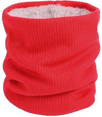 Generic Paire de foulards rafra&icirc;chissants chauds unis tricot&eacute;s avec un noeud en cuivre, rouge, taille unique