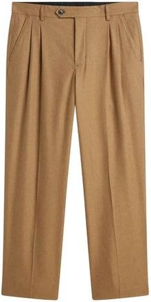 Tommy Hilfiger Pantalon &agrave; pinces droit en laine m&eacute;lang&eacute;e