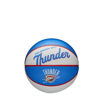 Wilson Mini-Basketball TEAM RETRO, OKLAHOMA CITY THUNDER, Outdoor, Gummi, Größe: MINI
