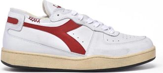 Diadora Femme, Chaussures, Blanc, Taille: 41 EU Mi Basket Row Cut