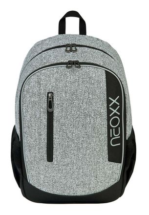 Neoxx Rucksack FLOW Wool the World - Rucksack f&uuml;r die Schule und Freizeit mit 2 F&auml;chern - Volumen ca. 20 Liter