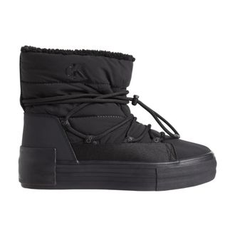 Calvin Klein Jeans Bold Vulc Flatf Snow Boot - Schwarze Stiefeletten f&uuml;r Damen - - Shoes - Damen - Schwarzk - 36 EU