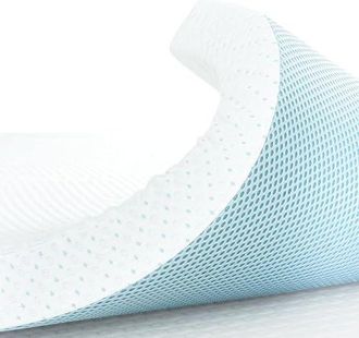 Chun Yi Surmatelas Simple en Mousse à mémoire de Forme avec Housse en Bambou antidérapante, ventilée et hypoallergénique, Design en Mousse à mémoire de Forme 