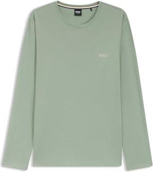 BOSS Hommes Mix&Match LS-Shirt R T-Shirt &agrave; Manches Longues en Coton Stretch &agrave; Logo brod&eacute;